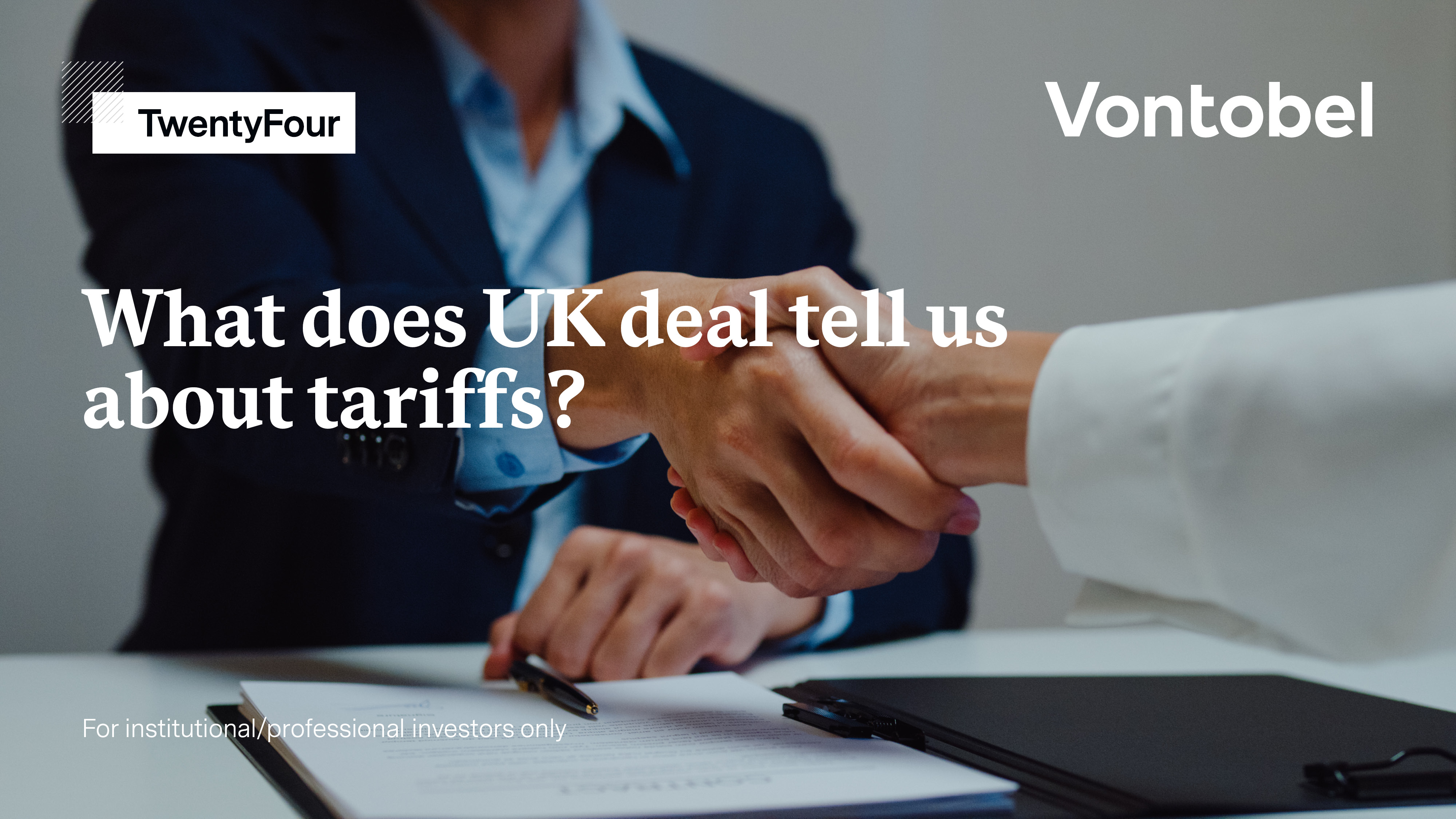 What does UK deal tell us about tariffs? | Vontobel Asset Management